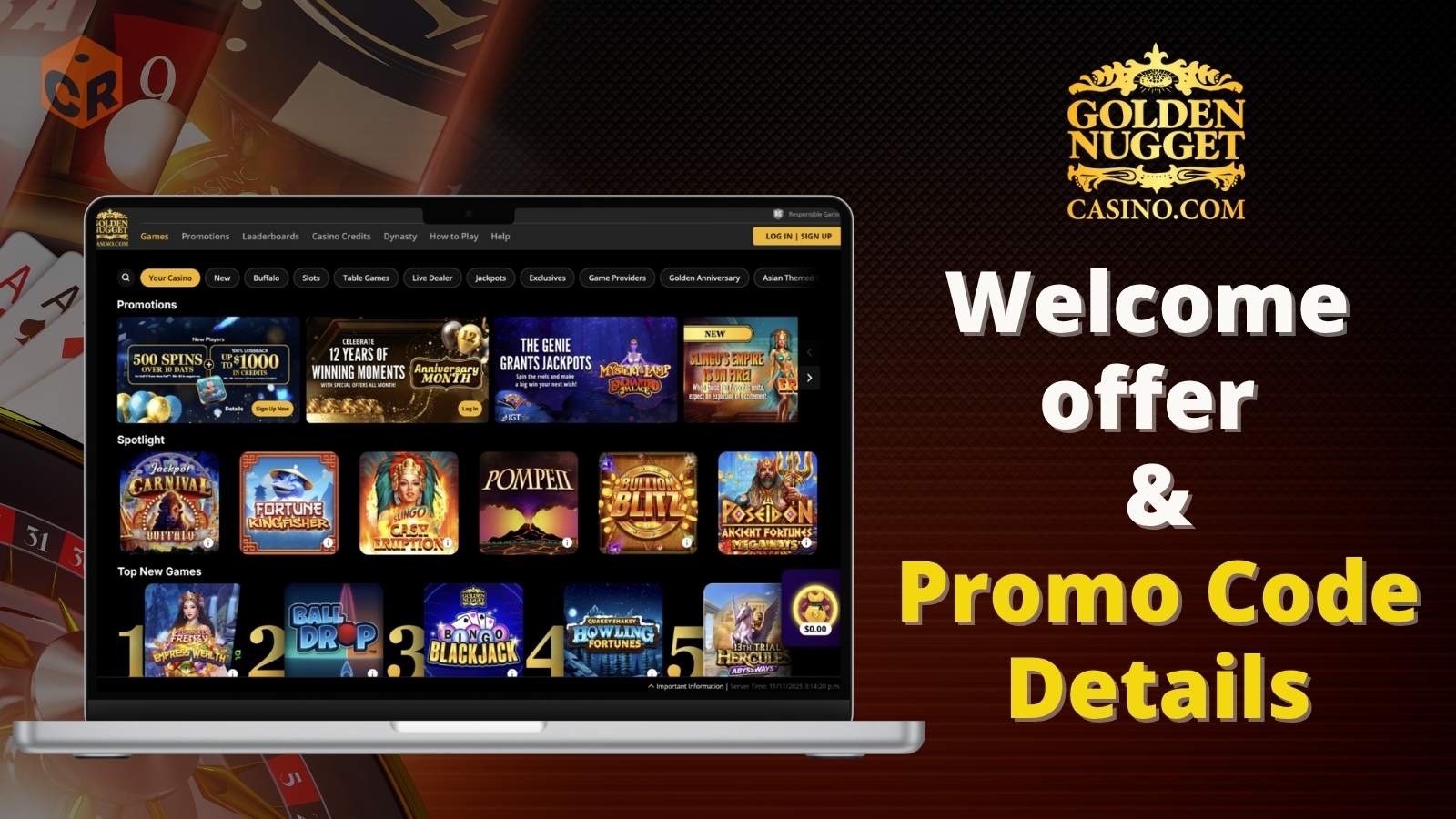 Golden Nugget Online Casino Promo Code For Dec 2025